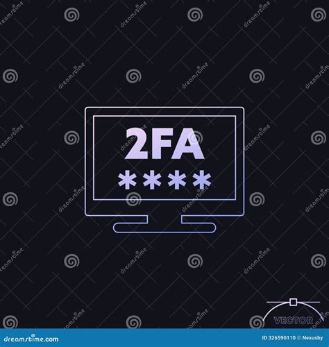 Two Factor Authentication Cartoon Vector 252539557