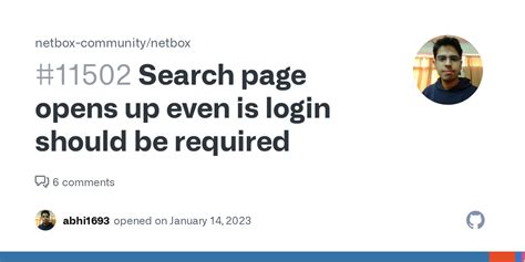 search page opens up even is login should be required · issue 11502 · netbox community netbox