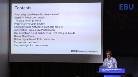Patterns Of Cloud Infrastructure On Premise EBU Technology Innovation
