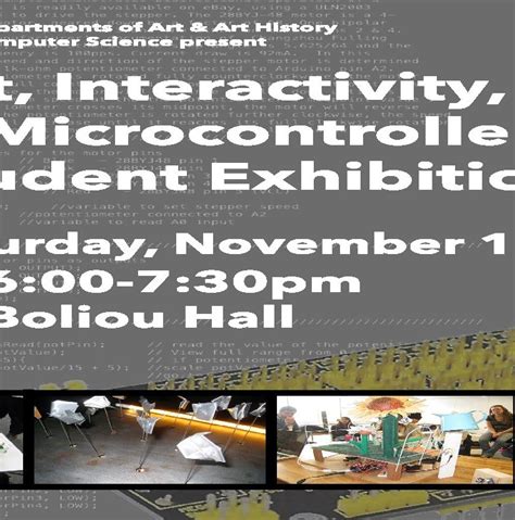 End Of Year Showcase Cs232 Art Interactivity And Microcontrollers Sentinel Newsletter