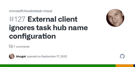 external client ignores task hub name configuration · issue 127 · microsoft durabletask mssql