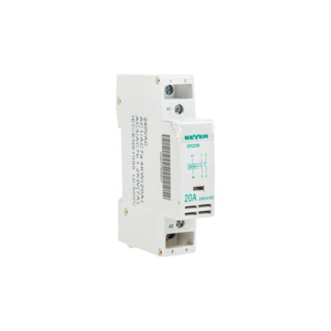 ΡΕΛΕ ΙΣΧΥΟΣ ΡΑΓΑΣ 1P 20A GEYER ER220B - Ilektrogeiwsi.gr