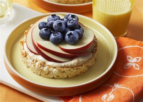 Ricecake Con Fruta Y Queso Cottage De 239 Kcal Receta Fácil En La App