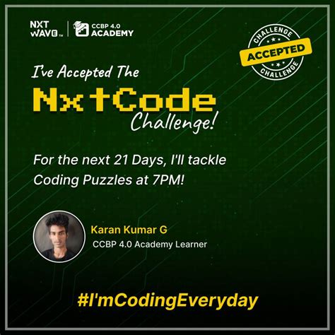 Im Doing Nxtcode Challenge Today Karan Kumar G Posted On The Topic