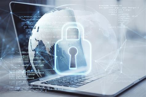 Premium Photo Global Cyber Security Concept With Digital Closed Pad