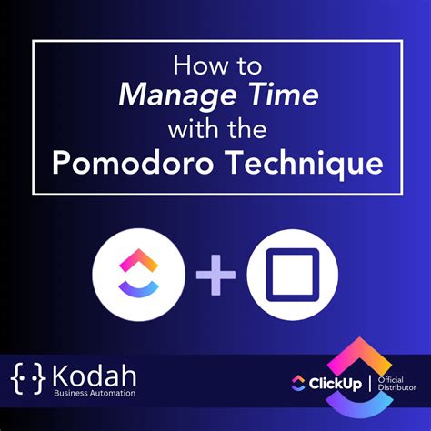 Timemanagement Productivityhacks Pomodorotechnique Worklifebalance Kodah Business Automation