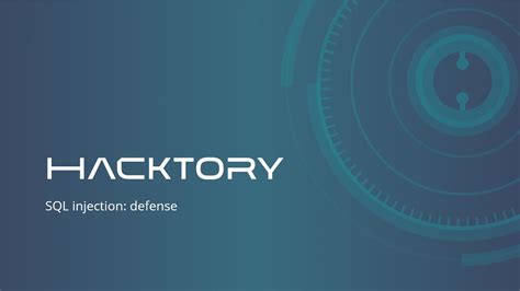 sql injection defense scenario youtube