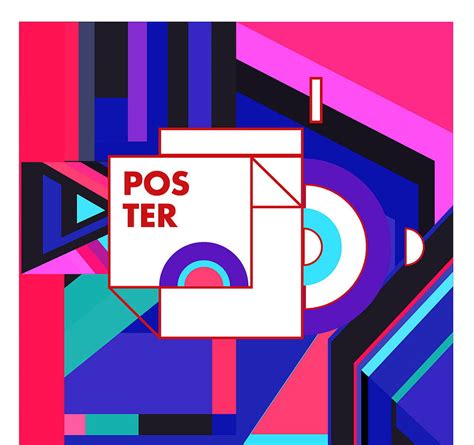 포스터 및 배너 벡터에 대 한 기하학적 다채로운 패턴 Eps Ai Uidownload