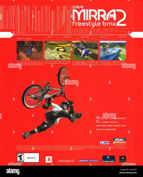 2001 Dave Mirra Freestyle Bmx 2 Video Game By Z Axis And Published By