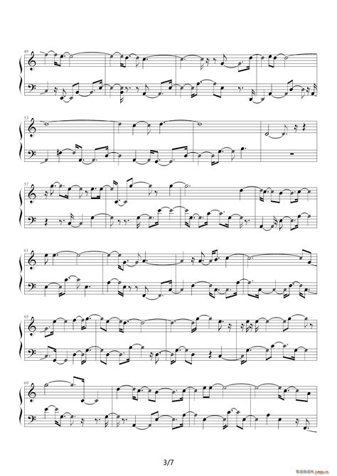 Yes Or No插曲《对视》 C调 歌谱简谱网