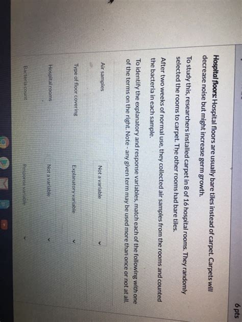 Question 9 6 Pts For Each Of The Following Research Chegg Com
