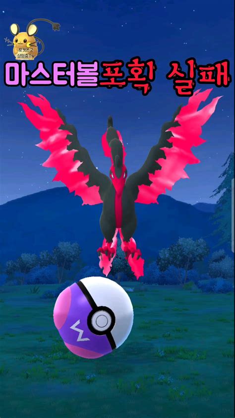 [포켓몬고] 마스터볼 가라르파이어 포획 실패 Youtube