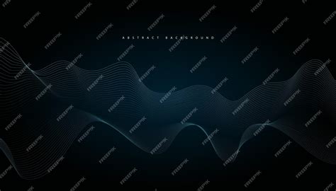 Premium Vector Abstract Wave Lines Pattern Smooth Curve Flowing Dynamic Isolated Background