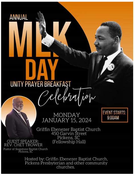 Annual Mlk Unity Prayer Breakfast Is January 15