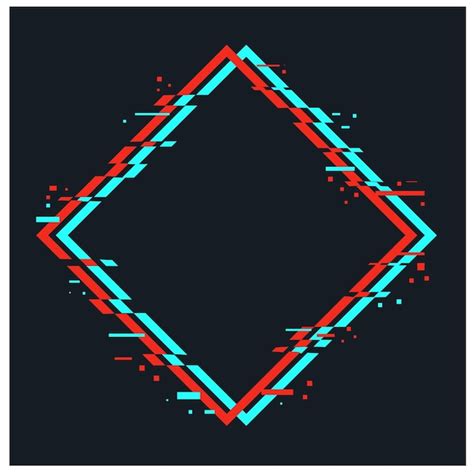 Premium Vector Glitch Effect On Black Background