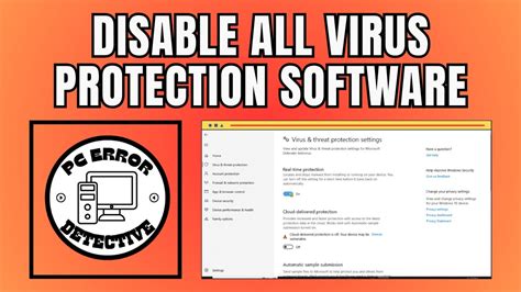 How To Disable All Virus Protection Software Full Tutorial 2025