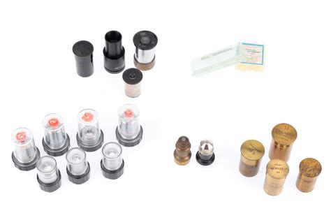 Lot 734 A Good Selection Of Microscope Objectives