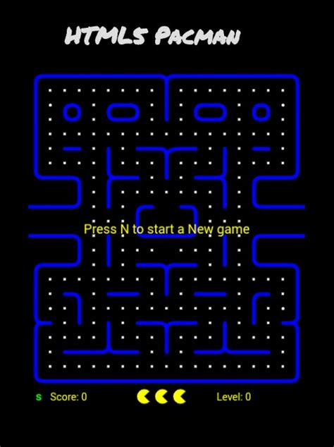 Html5 Pacman By Mayuukh Upadhyay