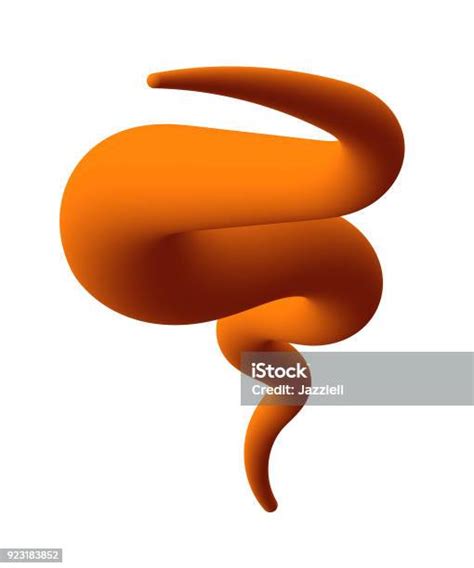 트렌디한 추상 다채로운 액체 모양 오렌지 그라데이션 파도와 유체 요소 0명에 대한 스톡 벡터 아트 및 기타 이미지 0명 3차원 형태 개념 Istock