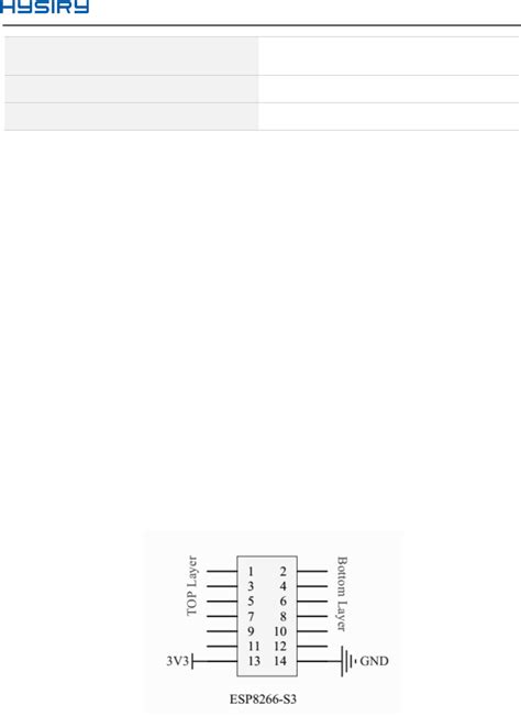 Hysiry Technology Esp8266 S3 Esp8266 S3 User Manual