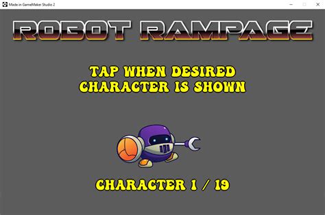 Robot Rampage By Onebuttoncontrolledgames