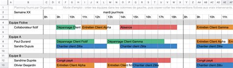 Modèles De Planning Excel Gratuits 2025