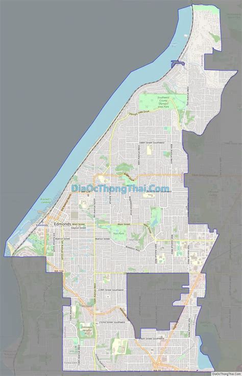 Map Of Edmonds City Thong Thai Real