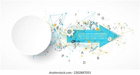 Abstract Technology Concept Circuit Board Color Stock Vector Royalty