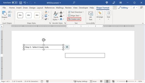 How To Insert Format And Link Text Boxes In Microsoft Word Make Tech Easier