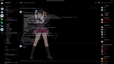 Betterdiscord Themesandpluginsthemeshighschooldxdcollectionreadme