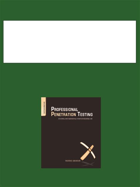Professional Penetration Testing Creating And Operating A Formal