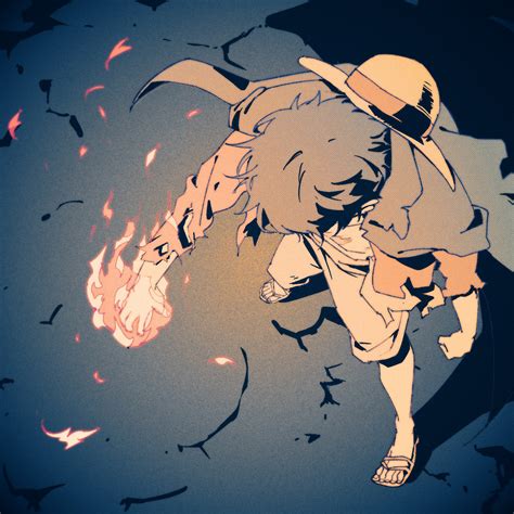 Monkey D Luffy One Piece Drawn By Obobkkp Danbooru