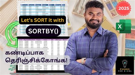 Can Excel Auto Sort Rows Sortby Function Tamil 2025 Youtube