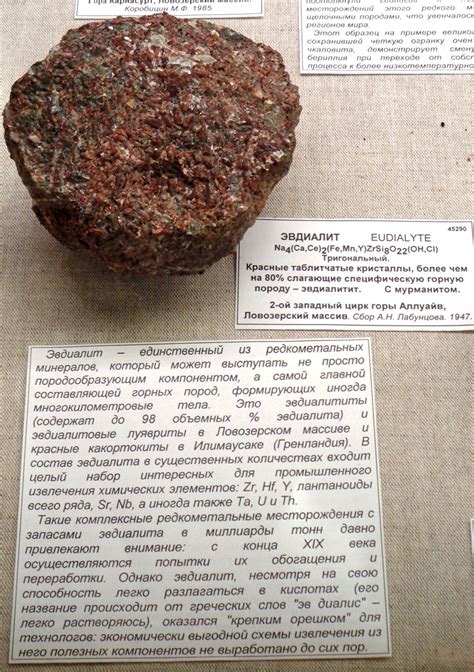 Эвдиалит минералогические находки