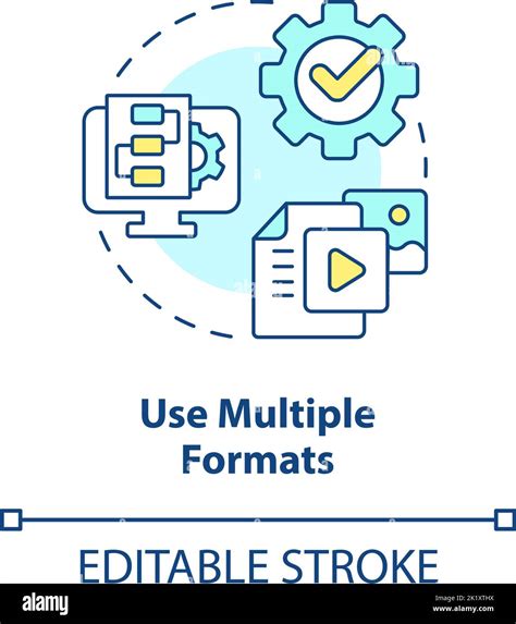 Use Multiple Formats Concept Icon Stock Vector Image And Art Alamy