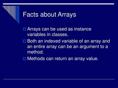 Arrays In Classes And Methods Ppt Download