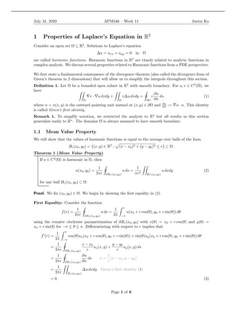 Summaries Of All Lecture Notes In Apm346 You Will Be Good To Go If You Are Able To Understand