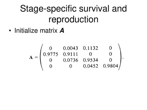 Matrix Population Models Ppt Download