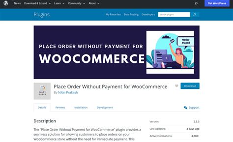 Woocommerce Place Order Without Payment Woocommerce Plugin