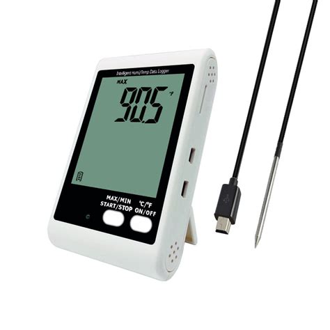 Dwl 10e Large Lcd Temperature Sensor External Probe Thermometer With Sound And Light Alarm