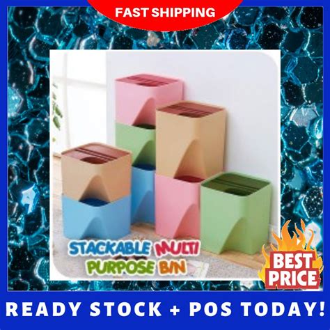Stackable Multi Purpose Bin Bigsmall Shopee Malaysia
