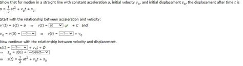 Solved S At V T S Start With The Relationship Between Chegg Com