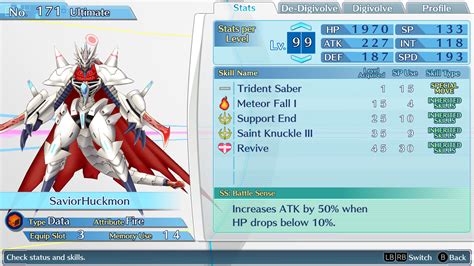 Saviorhuckmon Digimon Digimon Story Cyber Sleuth Hackers Memory And Complete Edition Wiki