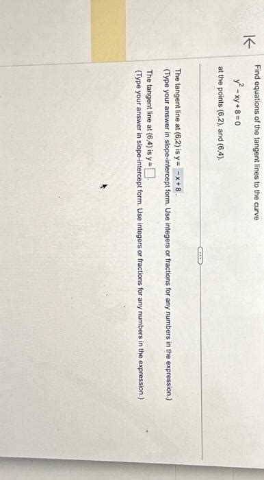 Solved Find Equations Of The Tangent Lines To The Curve