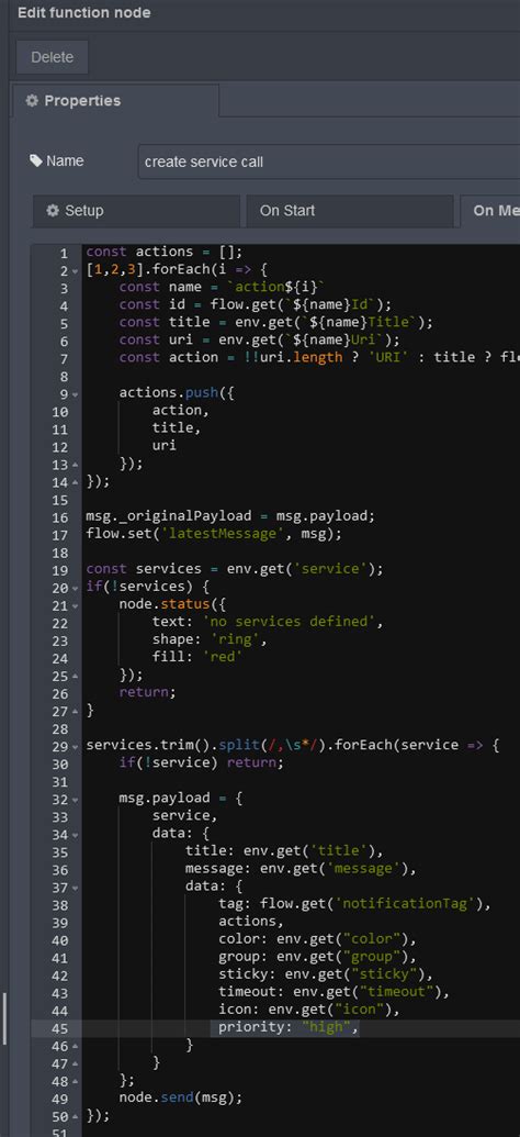 Actionable Notifications Subflow For Android · Zachowj Node Red Contrib Home Assistant Websocket