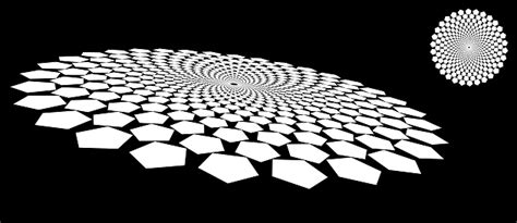 현대 추상적 인 배경입니다 원 형태의 하프 톤 오각형 라운드 로고 원근법이 있는 벡터 점선 프레임입니다 디자인 요소 또는 아이콘입니다 개념 기호에 대한 스톡 벡터 아트 및