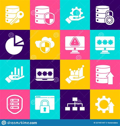 Set Arrow Growth Gear Server Data Web Hosting Monitor With Password Hand Settings Cloud