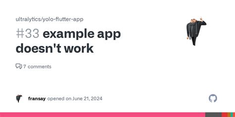 Example App Doesn T Work Issue Ultralytics Yolo Flutter App Github