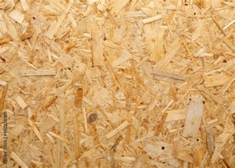 Large Oriented Strand Board Osb Sheet Stretches Across Entire Loft Wall Surface Showcasing