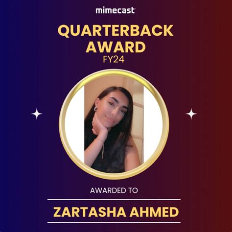 zartasha ahmed on linkedin just returned from our mimecast sales kick